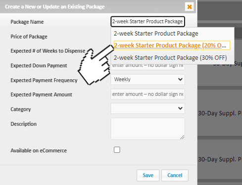Editing an Existing Package - Wylie Knowledge Base